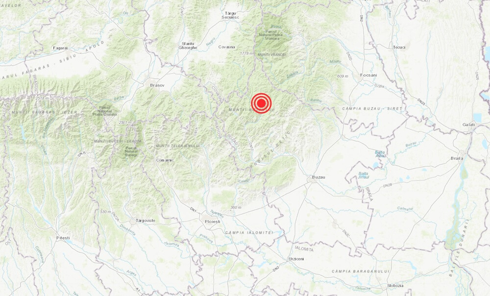 Cutremur de 3,7 grade, în zona seismică Vrancea